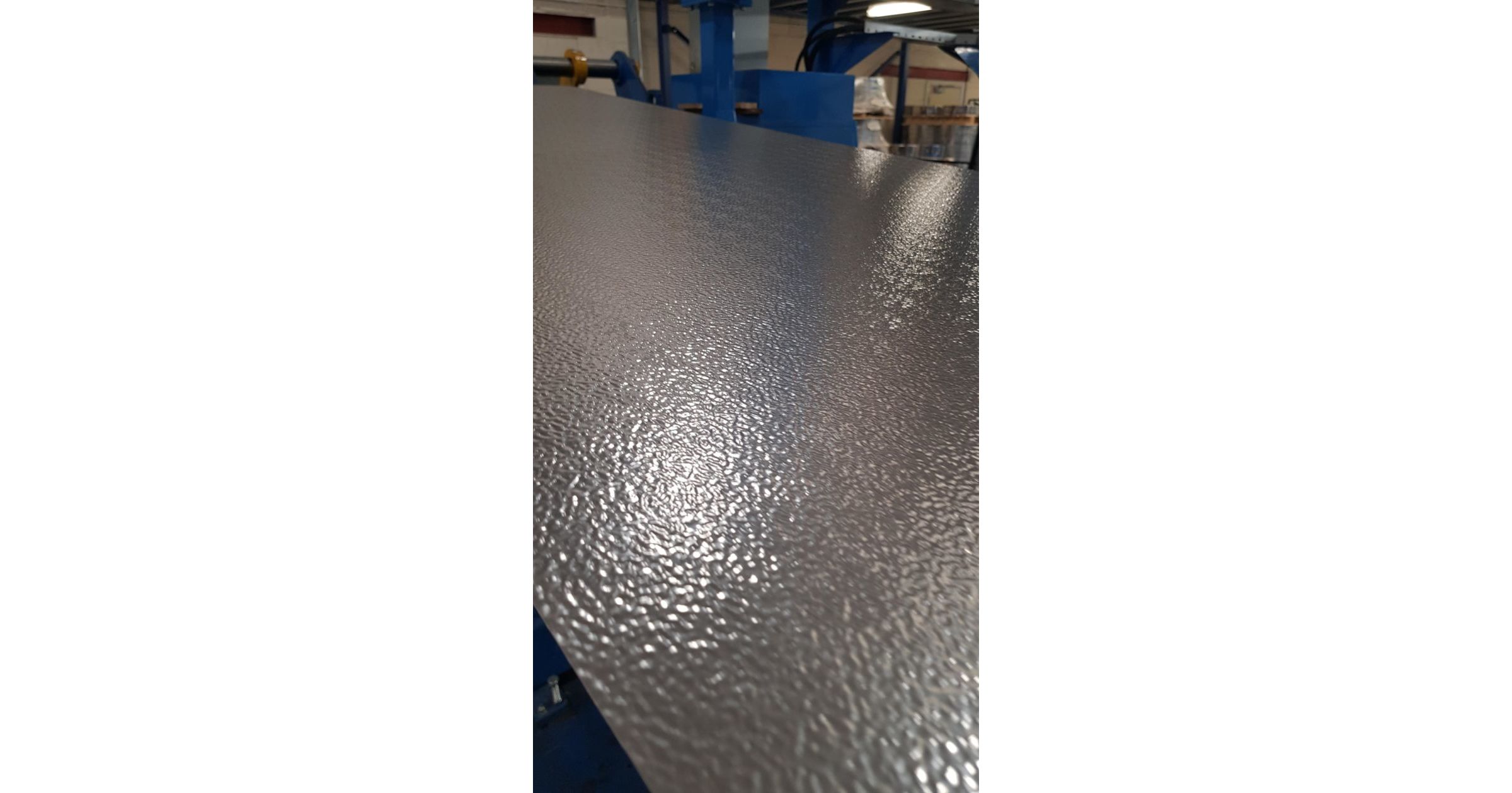 Stainless steel stucco embossed patterned